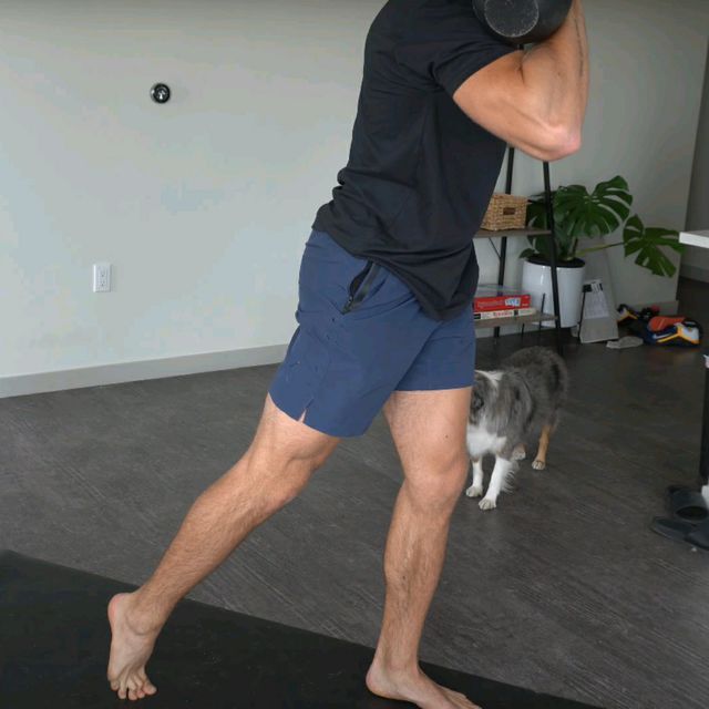 Left Split Squats With Rotation by Peter B. - Exercise How-to - Skimble