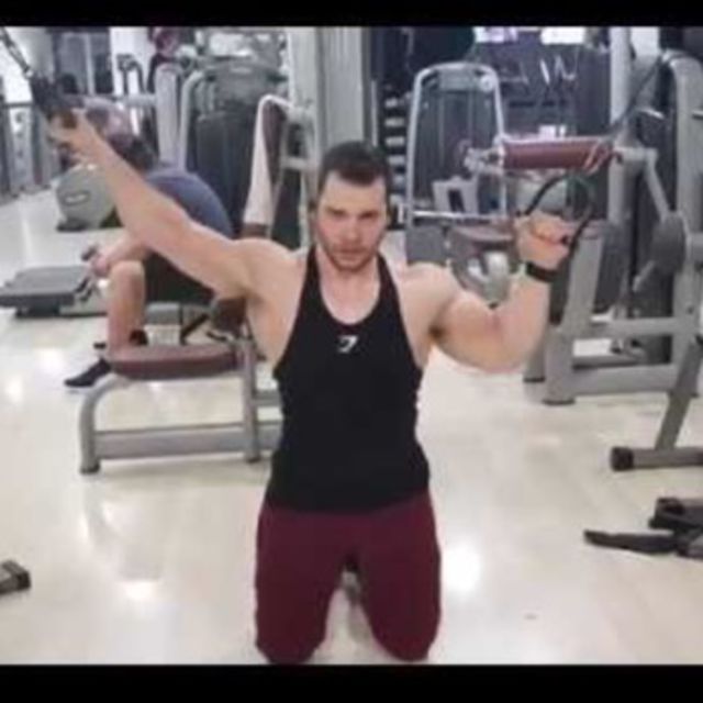 Single Arm Kneeling Cable Pulldown - (Left) by Maranda A. - Exercise ...