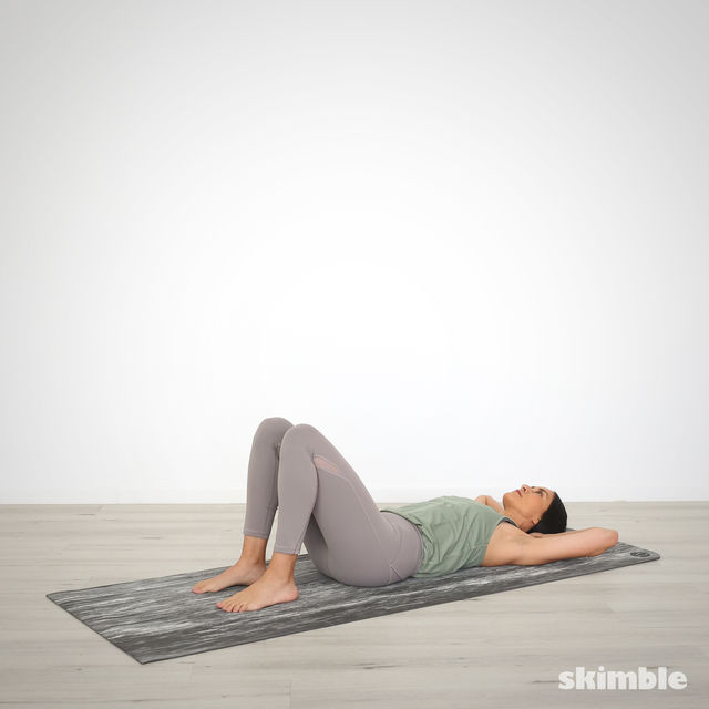 Crunches with Knee Hugs - Exercise How-to - Skimble