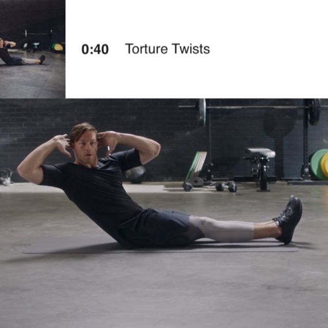 Torture Twists by Rushfitness 💪🏽 - Exercise How-to - Skimble