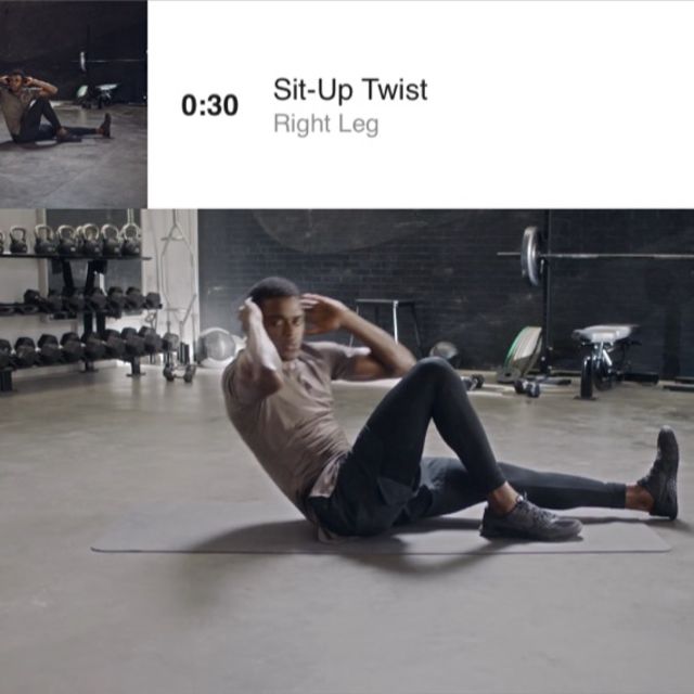 Sit Up Twist by Rushfitness 💪🏽 - Exercise How-to - Skimble