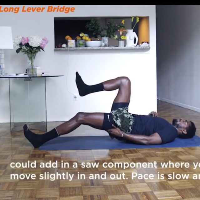 Long Lever Bridge by Rushfitness 💪🏽 - Exercise How-to - Skimble