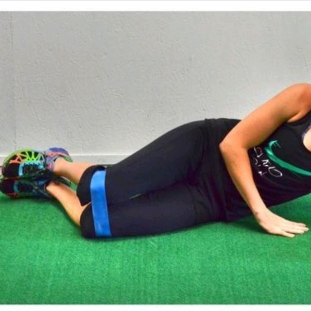 abducción de la pierna doblada acostada derecho by Ali R. - Ejercicio ...