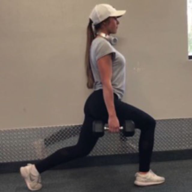 Right Lunge Pulse by Maranda A. - Exercise How-to - Skimble