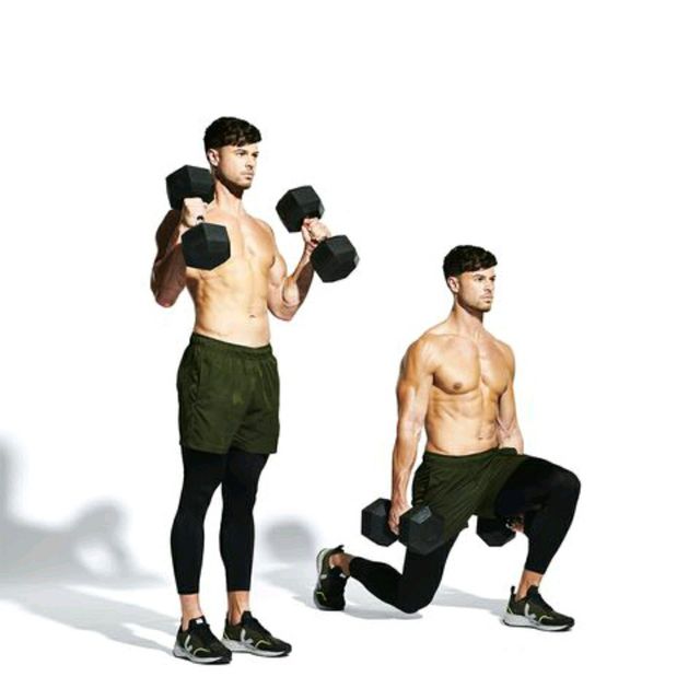 Dumbbell Reverse Lunge by Brittany D. - Exercise How-to - Skimble