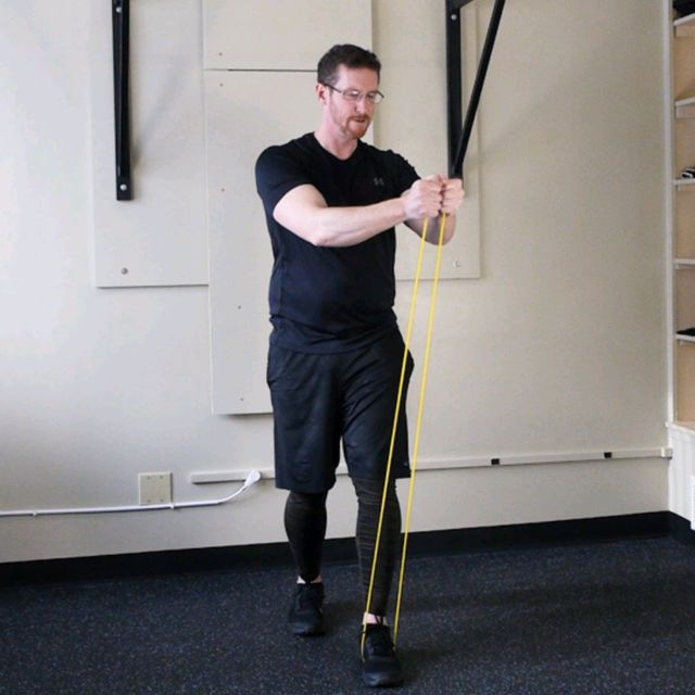 Torso Twist Chop - Standing Band by Patrick9 Morrisey - Exercise How-to ...