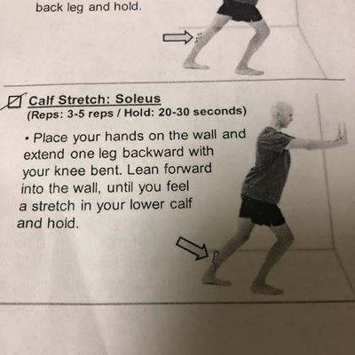 Calf Stretch Soleus by Steve T. Exercise How to Skimble