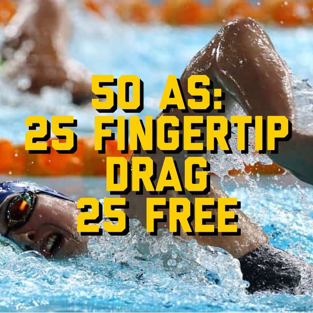 50 as 25 Fingertip Drag / 25 Free by Brian Fallon - Exercise How-to ...