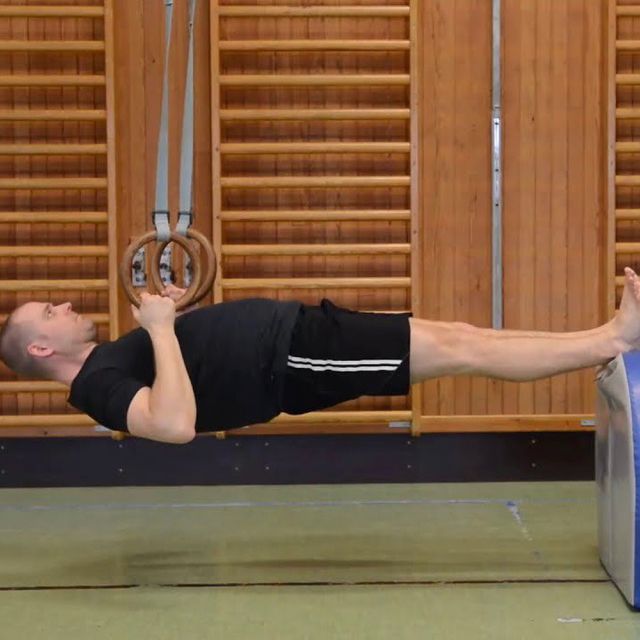 Inverted Row - Rings, Elevated by Jesper F. - Exercise How-to - Skimble