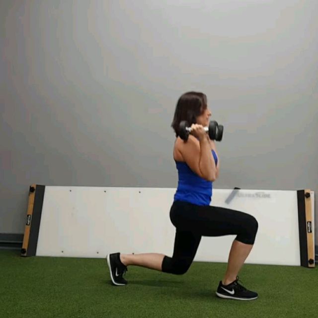 Dumbbell Walking Lunge