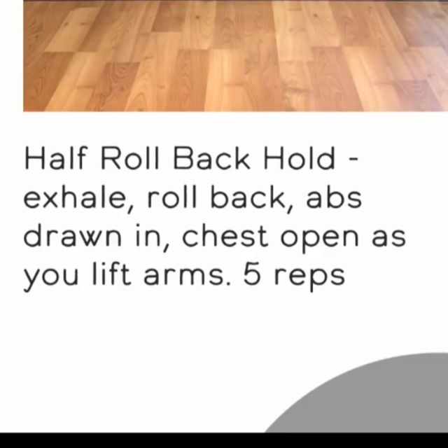 Half Roll Back Lift Arms 5 Times by Rushfitness 💪🏽 - Exercise How-to ...