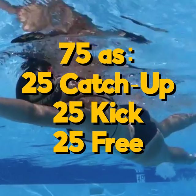 75 as: 25 Catch-Up, 25 Kick, 25 Free by Brian Fallon - Exercise How-to ...