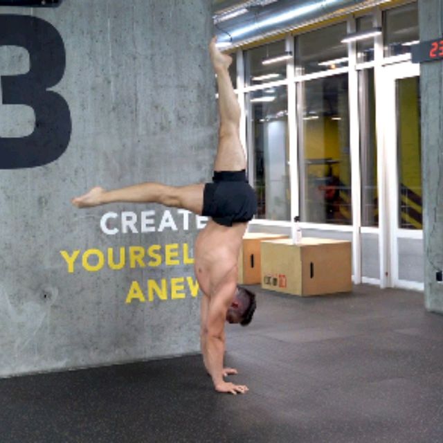 Handstand-Straight To Single Leg Isolation by Alex 🌊. - Exercise How-to ...