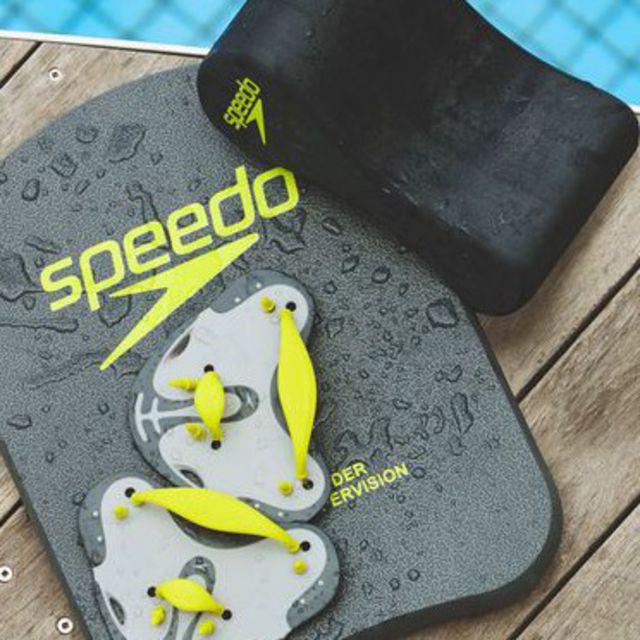 Rest and put on Paddles and Pull Buoy by Brian Fallon - Exercise How-to ...