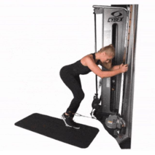 Right Cable Glute Kickback by Cleo W. - Exercise How-to - Skimble