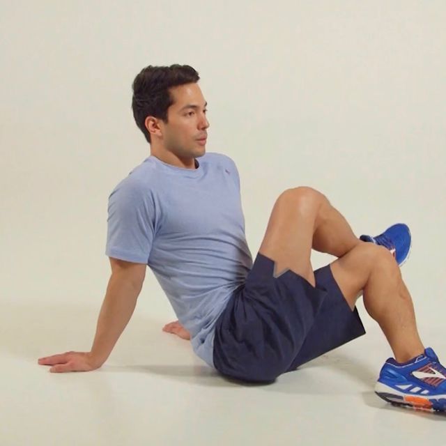 Seated Right Leg Figure 4 Hip Rockers by Brian Fallon - Exercise How-to ...