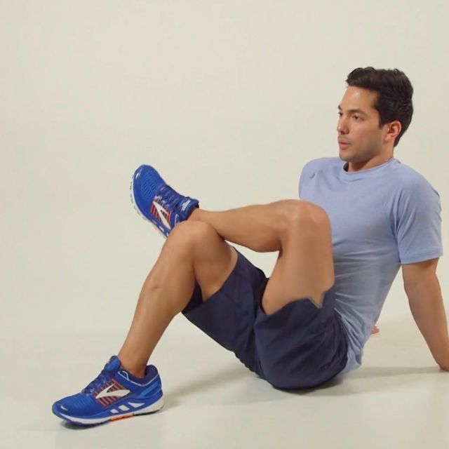 Seated Left Leg Figure 4 Hip Rockers by Brian Fallon - Exercise How-to ...