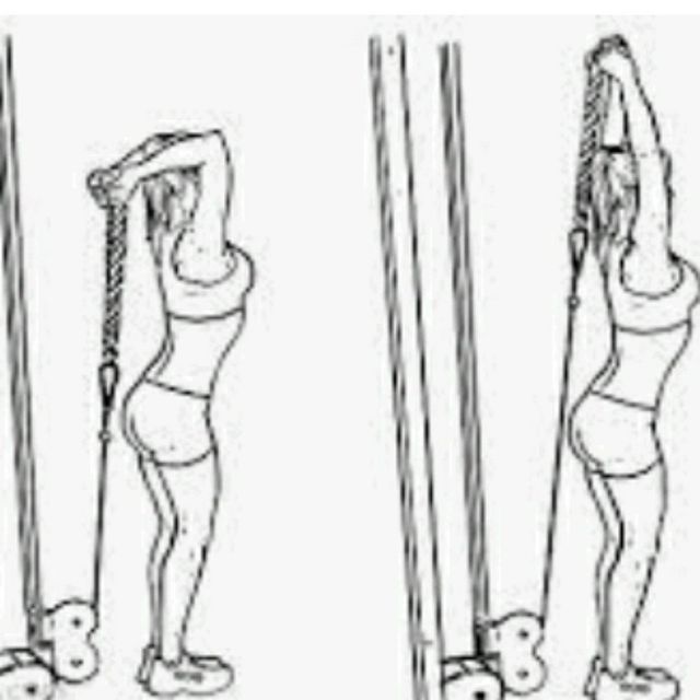 Machine OverHead Tricep Extensions by Mariel R. - Exercise How-to - Skimble