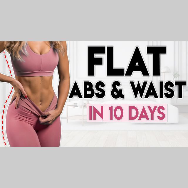 INTENSE FLAT ABS in 10 Days (belly & waist) | 6 minute Home Workout - Entrenamiento de abdomen y ...