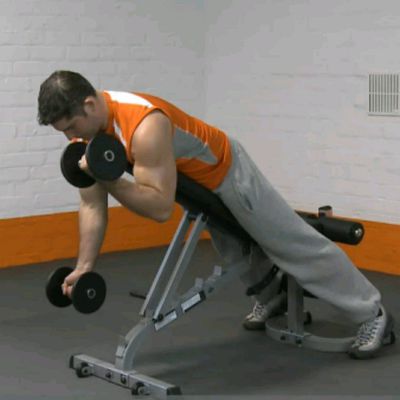 Dumbbell Crossover Curl by Reese Dawson - Exercise How-to - Skimble