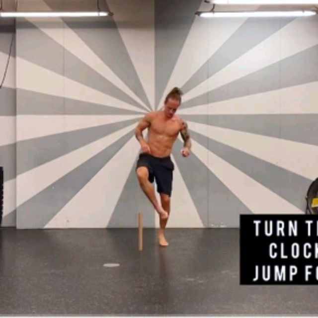 Foot Around Stick With Jumps by Alex 🌊. - Exercise How-to - Skimble