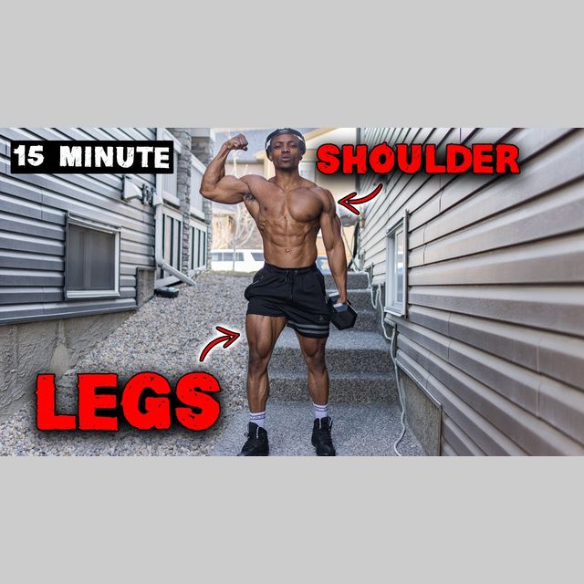 15 MINUTE DUMBBELL LEG AND SHOULDER WORKOUT AT HOME - Free Shoulder ...