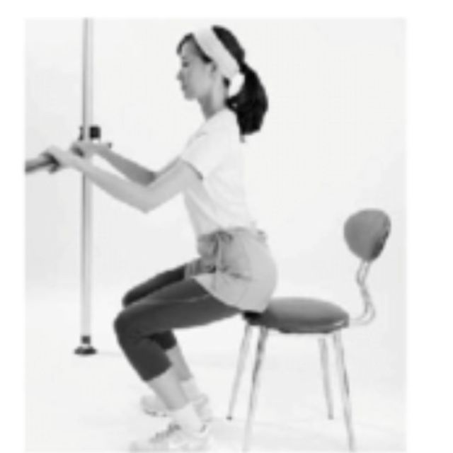 Assisted Chair Squats by Power(ed) On Purpose - Exercise How-to - Skimble