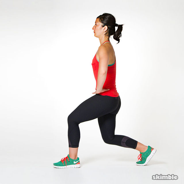 Estocadas caminando - Ejercicio Cómo hacerlo - Skimble