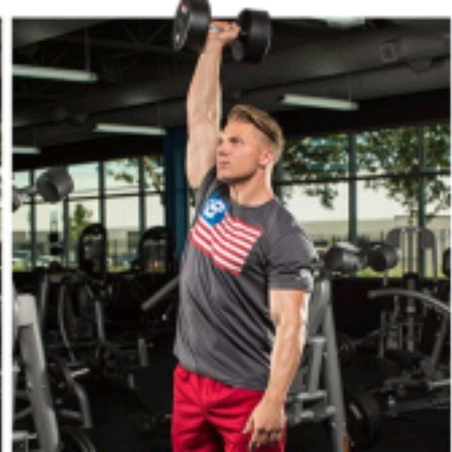 Single Arm Push Press Right by 𝔻𝕖𝕤𝕖𝕣𝕥 𝔽𝕠𝕩🦊 🌟 - Exercise How-to - Skimble