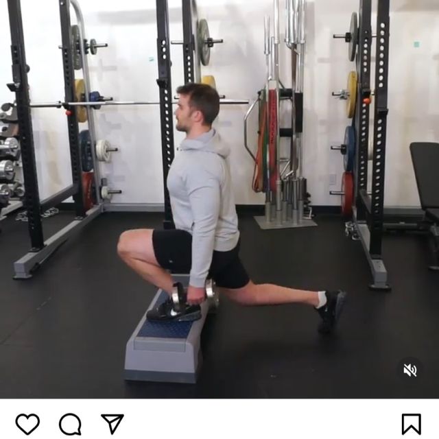 Elevated Split Lunge by Rushfitness 💪🏽 - Exercise How-to - Skimble