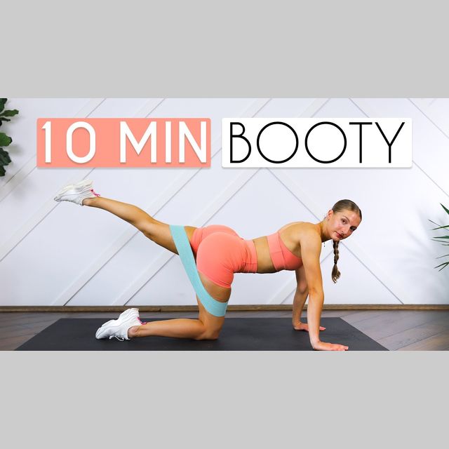 10 Min Booty Pump Workout Booty Band Glute Activation Free Glute