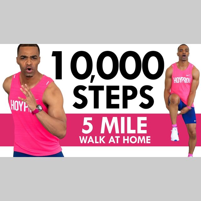 10,000 Steps | 5 Mile Walk At Home - Free Cardio Workout - Skimble
