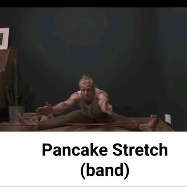 Pancake Stretch(band) by Alex 🌊. - Exercise How-to - Skimble