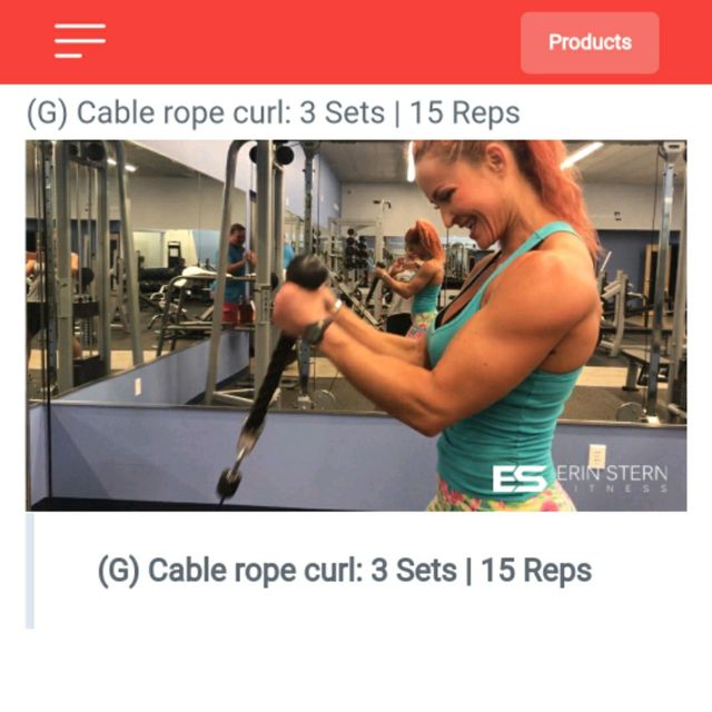 Cable rope curl: 3 Sets | 15 Reps by Corporal Knutson - Exercise How-to ...