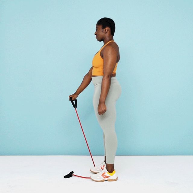 Single Arm Front Raise (Left) by Mel Jardine - Exercise How-to - Skimble