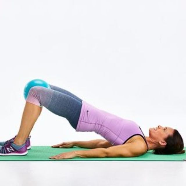 Floor Bridge With Ball by Anne B. - Exercise How-to - Skimble