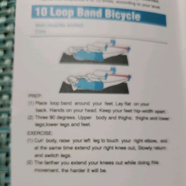 Loop Band Bicycle by Sharmil Mckee - Exercise How-to - Skimble