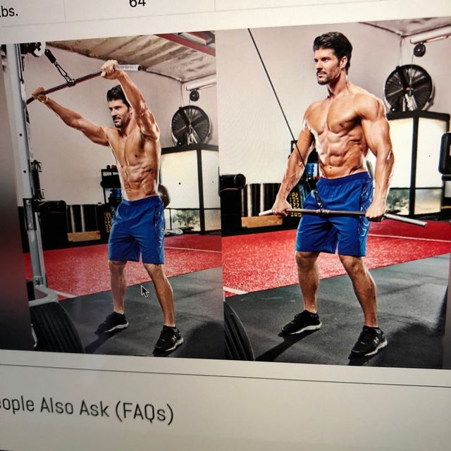 Overhead Cable pulldown por Bryan Duffey - Ejercicio Cómo hacerlo - Skimble