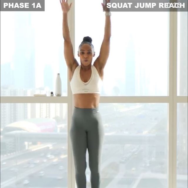 Squat Jump Reach by Rushfitness 💪🏽 - Exercise How-to - Skimble