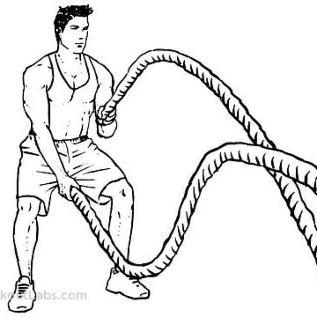 Battle Rope: Snake by Richard Terry Jr - Exercise How-to - Skimble