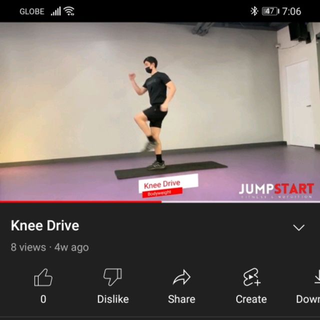 Knee Drive by Carmina Viniegra - Exercise How-to - Skimble