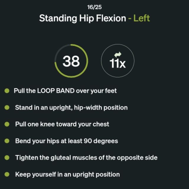 Standing Hip Flexion - Left by Rajeswari D. - Exercise How-to - Skimble
