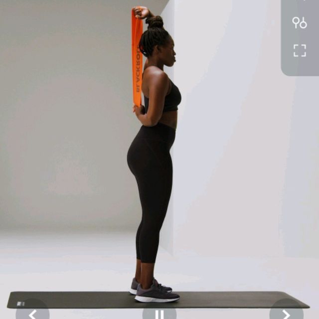 Shoulder Stretch With Band - Right by Rajeswari D. - Exercise How-to ...