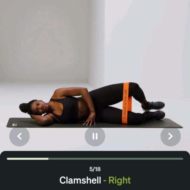 Clamshell With Band - Right by Rajeswari D. - Exercise How-to - Skimble
