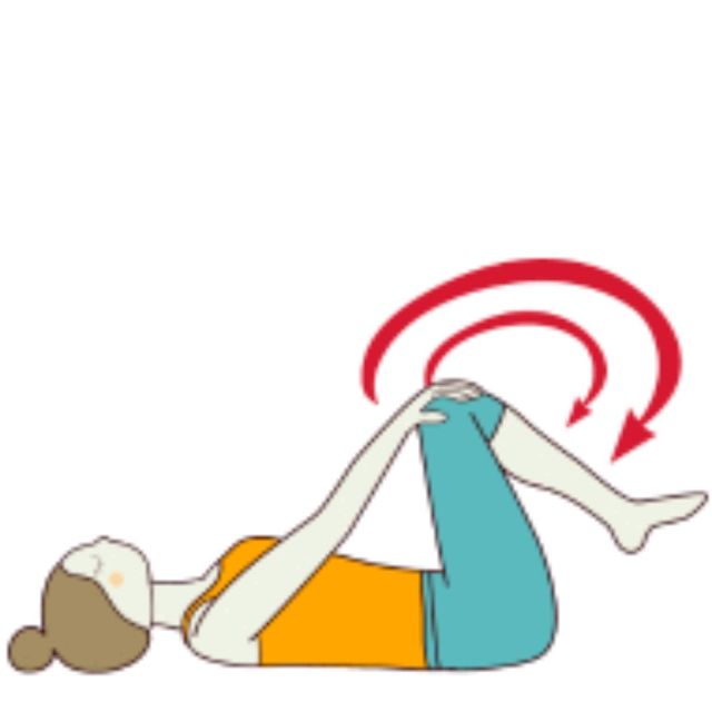 Reclining Knee Circles by 𝔻𝕖𝕤𝕖𝕣𝕥 𝔽𝕠𝕩🦊 🌟 - Exercise How-to - Skimble