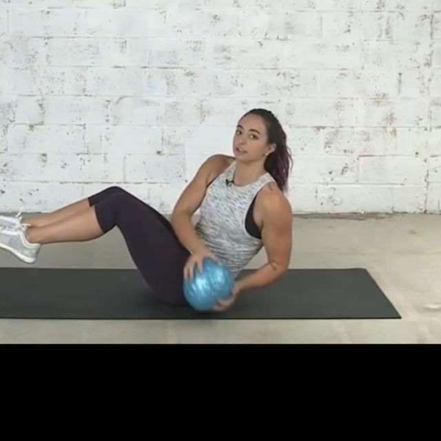 Russian Twist With Waited Ball by Melissa Leng - Exercise How-to - Skimble