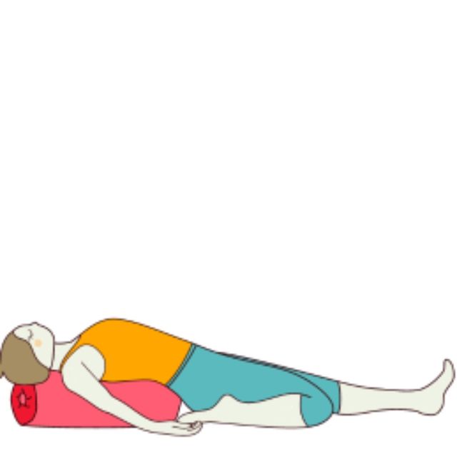 Reclining Hero , One Leg Bent, Bolster Optional by 𝔻𝕖𝕤𝕖𝕣𝕥 𝔽𝕠𝕩🦊 🌟 ...