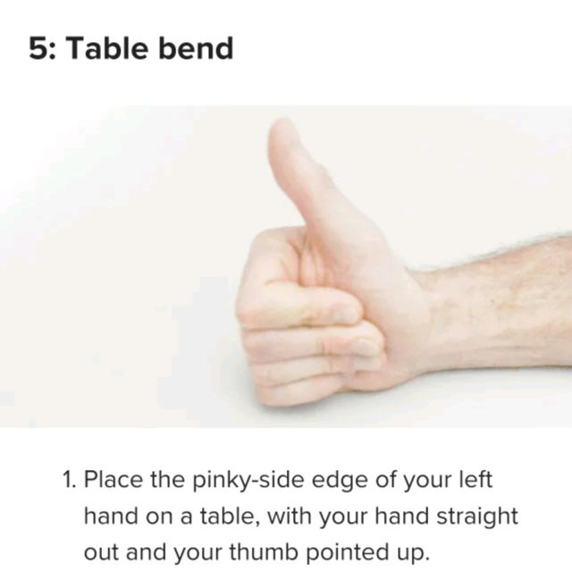 Table Bend by Sharmil Mckee - Exercise How-to - Skimble