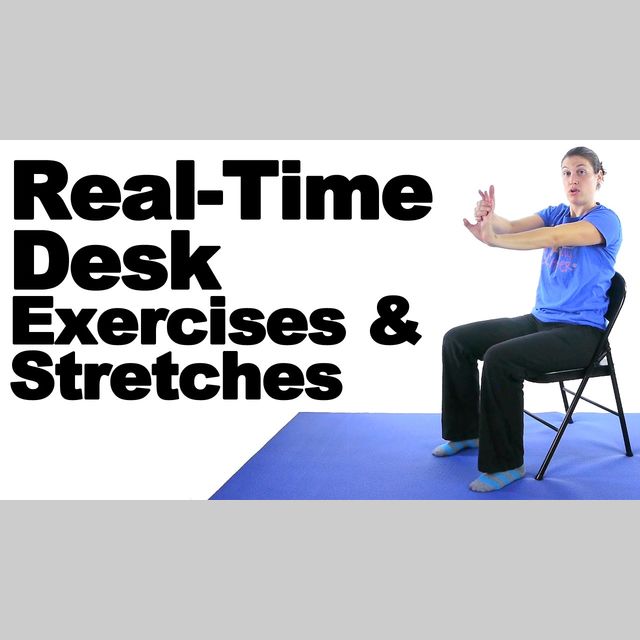 Real-Time Desk Exercises & Stretches - Free Stretching Workout - Skimble