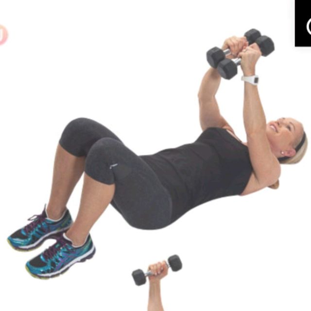 Floor Flys with Dumbbells by Kenisha Williams - Exercise How-to - Skimble